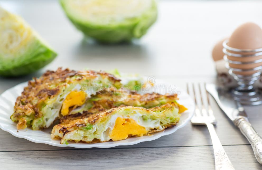 Fragrant Cabbage Cutlets with a Ruddy Crust Stock Image - Image of ...
