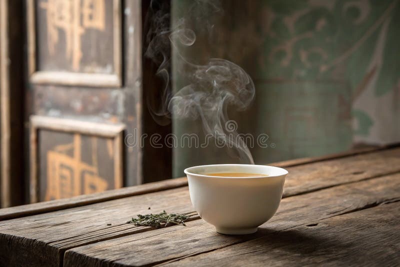 Fragrant Chinese Tea. on a Rustic Background Stock Photo - Image of ...