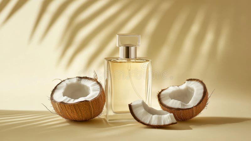 Fragrant Coconut Essence on Display Stock Photo - Image of coconut ...