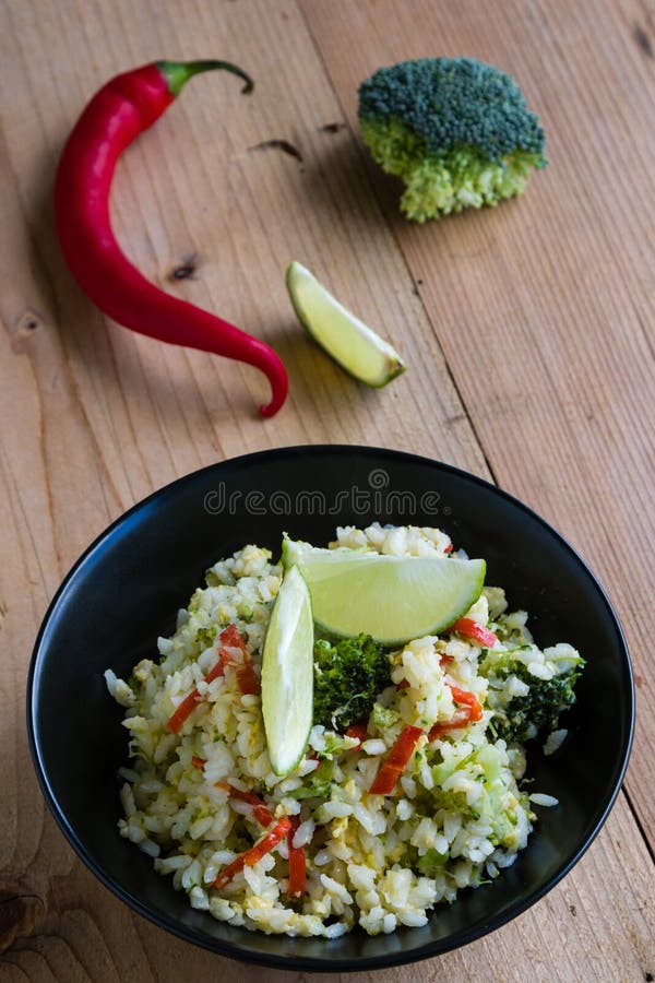 Fragrant fried rice stock image. Image of vegan, meal - 92763587
