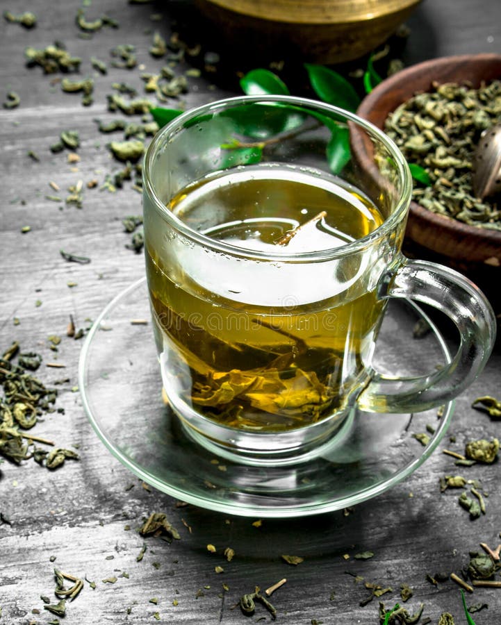 Fragrant Green Tea in a Mug. Stock Photo - Image of aromatic ...