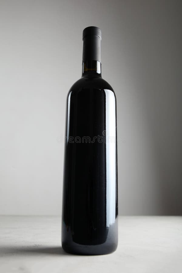Fragrant and Luxurious Red Wine in a Bottle Stock Photo - Image of ...