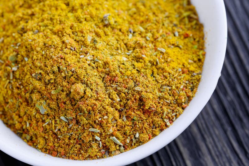 Fragrant Seasoning for Eating on the Kitchen Table Stock Image - Image ...