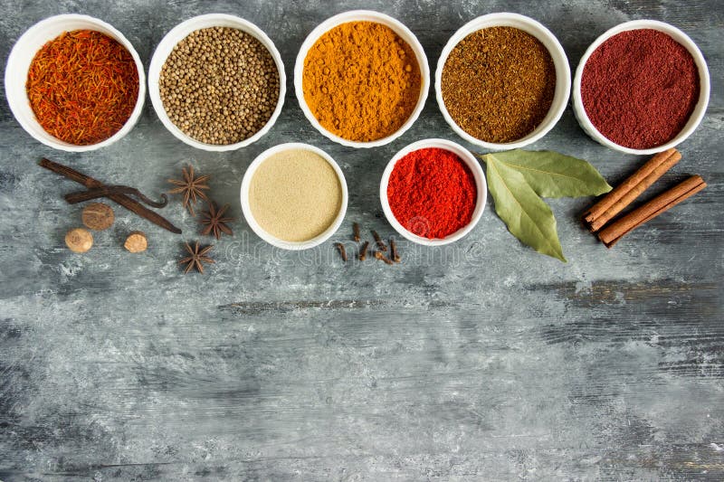 Fragrant Spices for Cooking. Dry Spices Stock Photo - Image of leaf ...