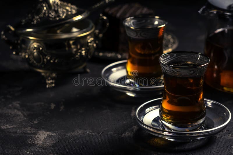 Fragrant Turkish Tea in National Dishes, Red Hibiscus Tea in Turkish ...