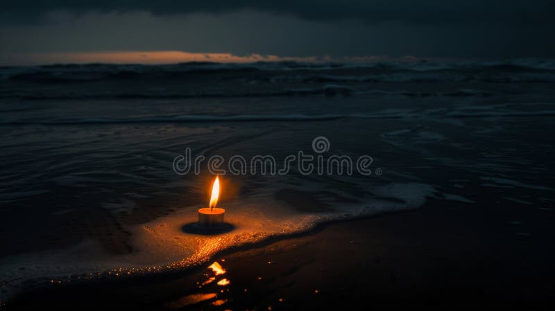 Frail Chance: Candle Light in the Darkness Stock Photo - Image of ...