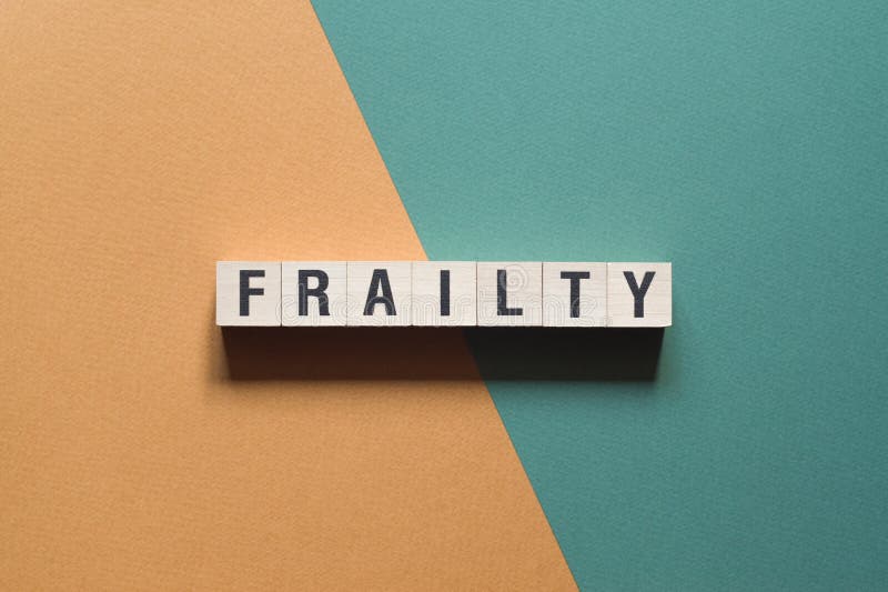 Frailty Word Concept on Cubes Stock Photo - Image of companionship ...