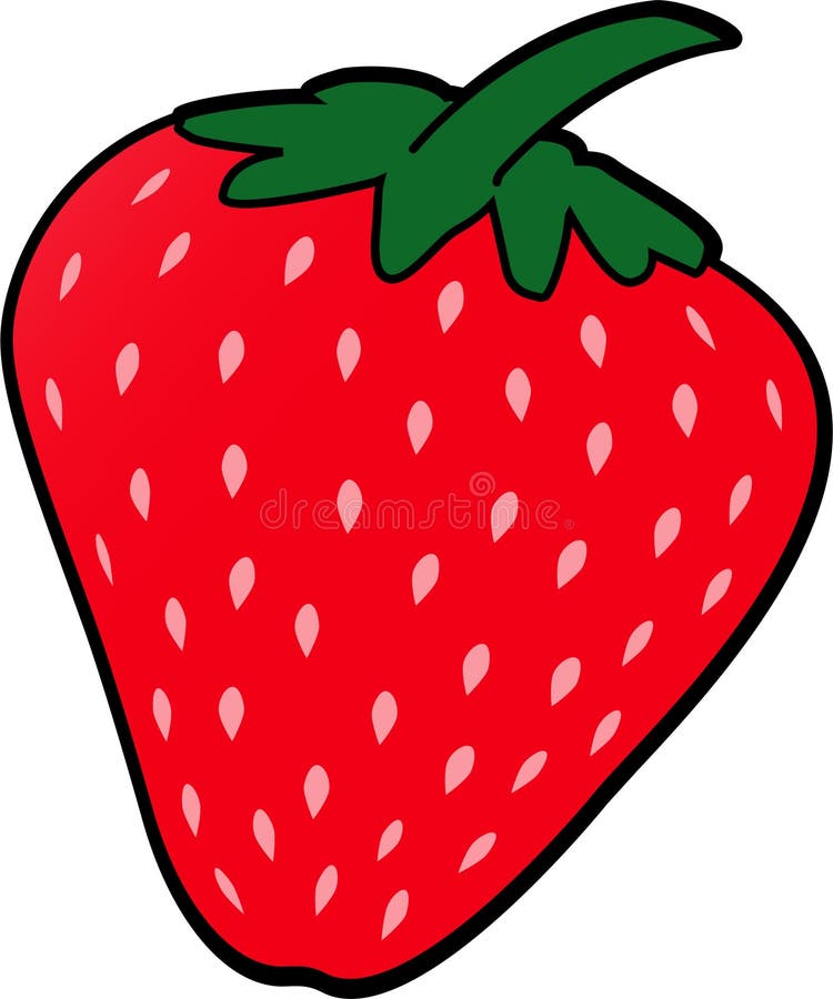 Illustration Vectorielle En Couches De Fraise Svg Photo stock ...