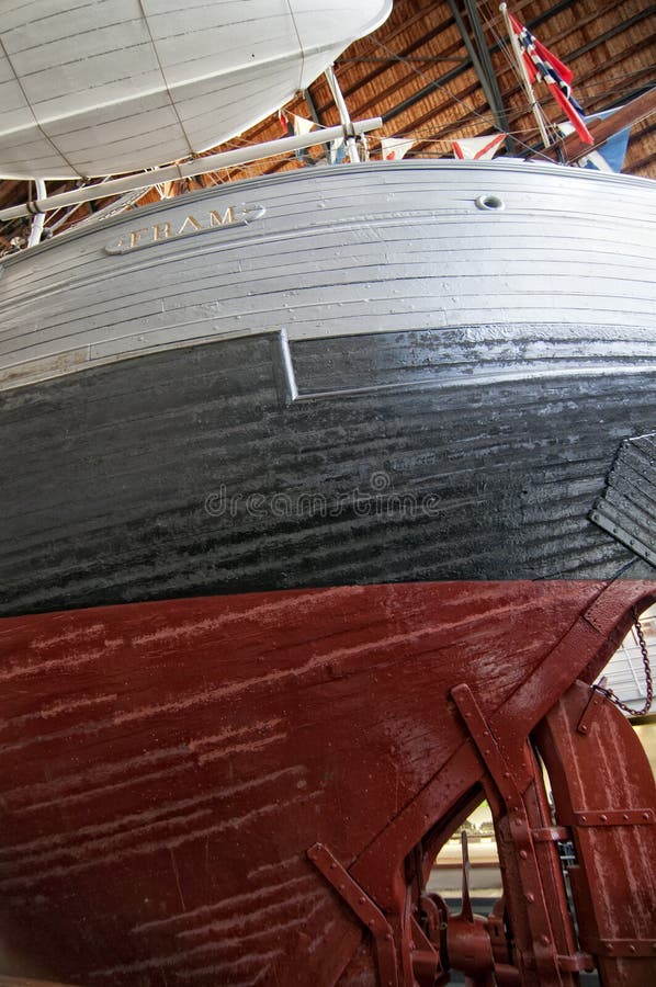 Fram Polar Expedition Ship Detail Editorial Image - Image of oslo ...