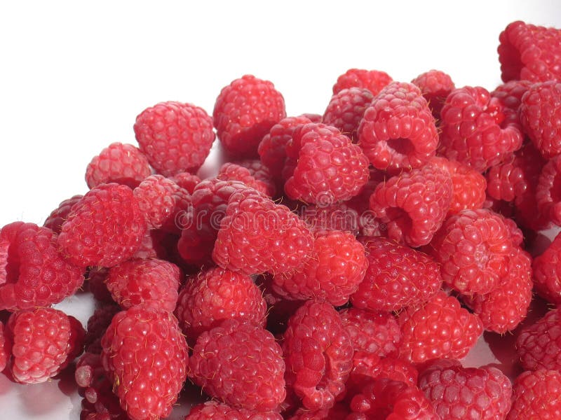 Framboises rouges image stock. Image of nourriture, framboises - 18713
