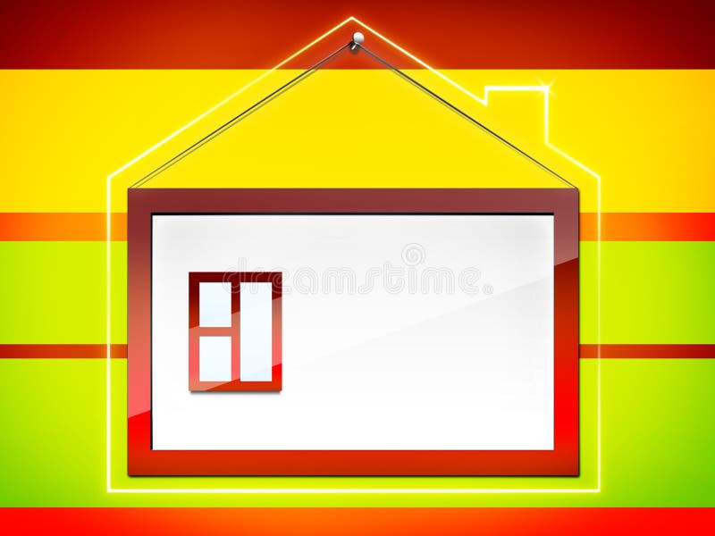 Wood House Frame stock vector. Illustration of backdrop - 13689066