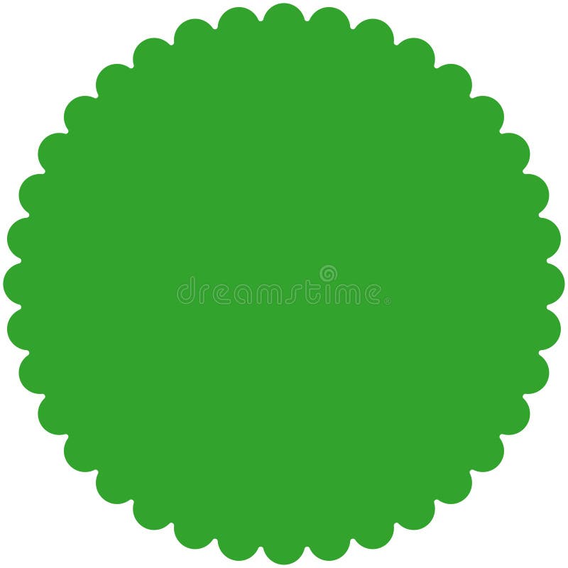 Green Round Border Frame Deco Vector Art Simple Line Corner Pattern ...