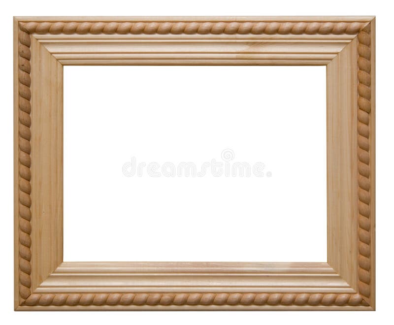 Simple pine picture frame stock image. Image of deco, border - 3447489