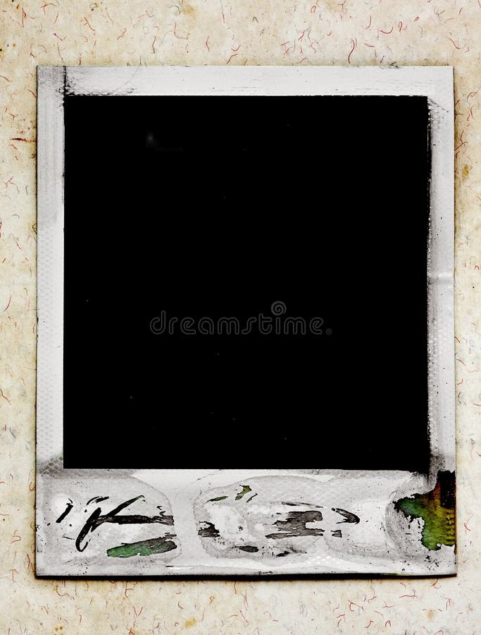 Dirty Polaroid Frame Back stock image. Image of black - 29799815
