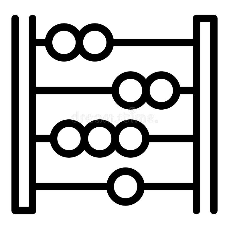 Abacus Outline Stock Illustrations – 1,078 Abacus Outline Stock ...