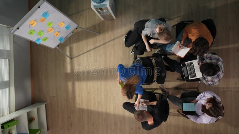 In the Frame Above There is a Meeting of a Group of People, Students ...