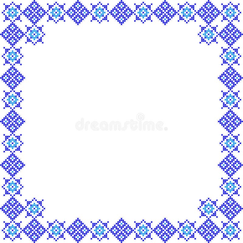 Frame, Abstract Blue Patterns Stock Vector - Illustration of ...