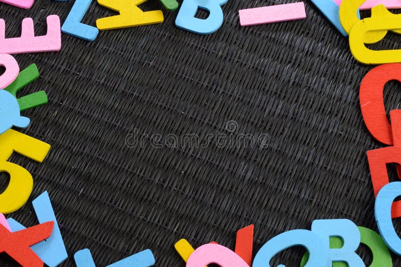 Frame of Alphabet stock photo. Image of horizontal, blank - 195283500