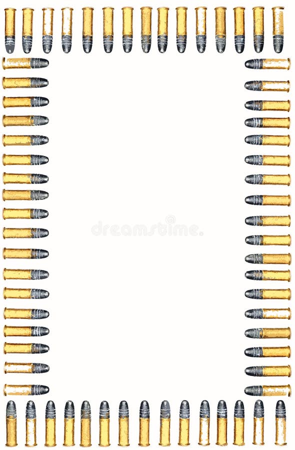 Frame of ammo stock illustration. Illustration of bullets - 43509566