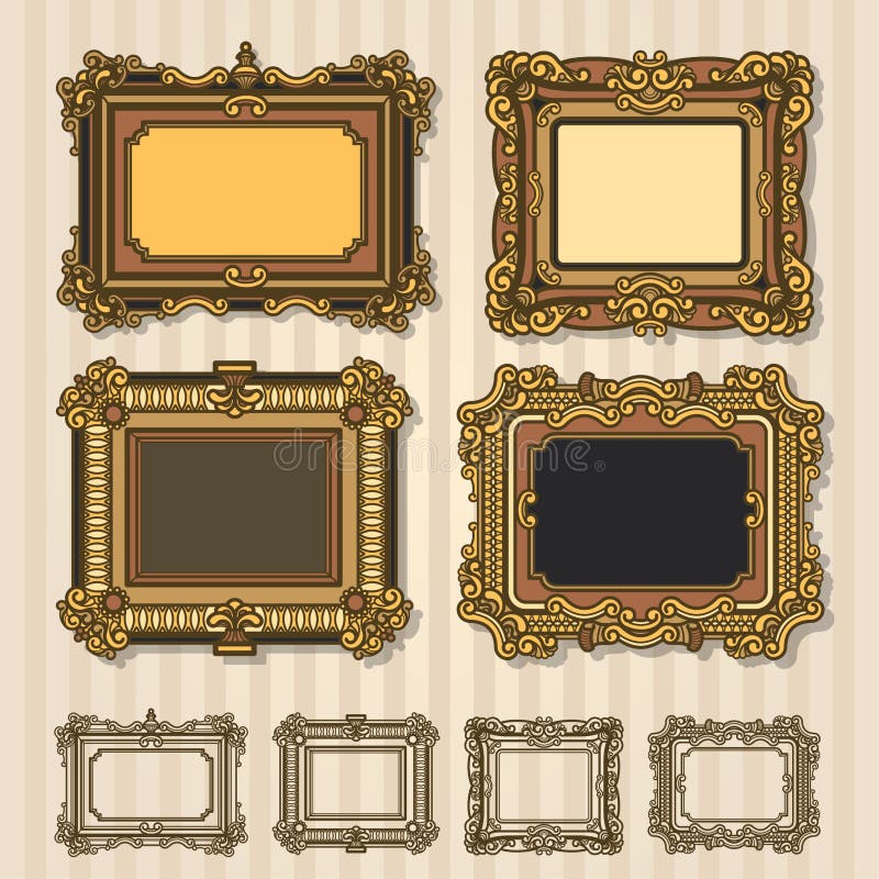 Frame Antique Vector stock vector. Illustration of design - 75030238