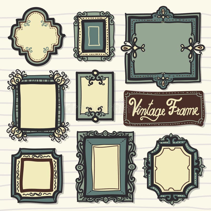 Frame Antique Vector stock vector. Illustration of design - 75030238