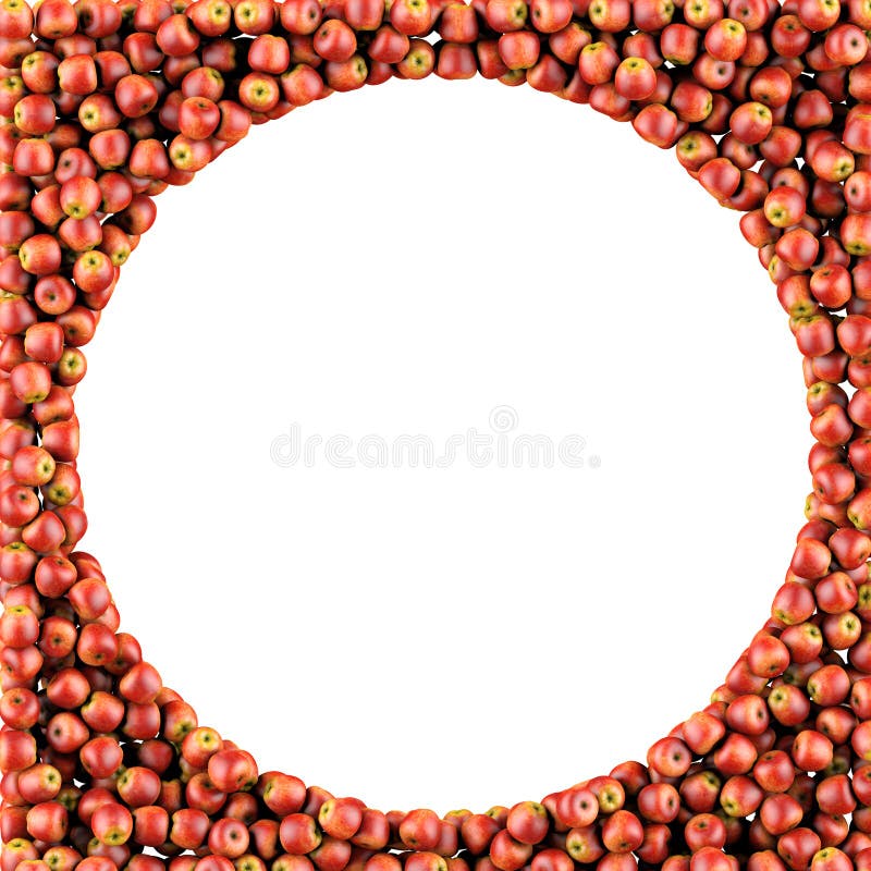 Frame of apples. stock illustration. Illustration of fruit - 24955723