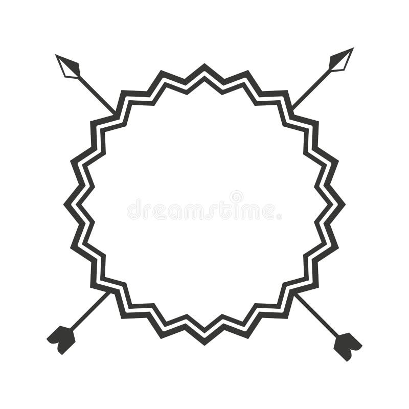 Frame with Arrows Isolated Icon Design Stock Illustration ...