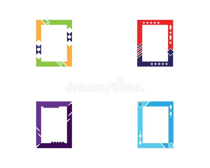 Frame Art Design Stock Vector Template Stock Vector - Illustration of ...