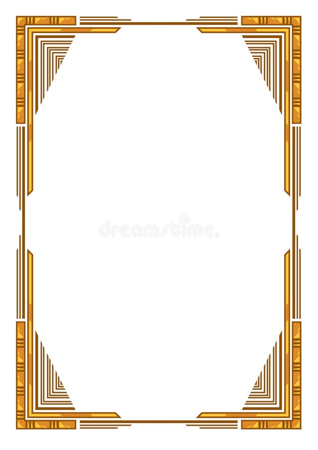 Frame in Art Nouveau Style. Decorative Geometric Element Stock ...