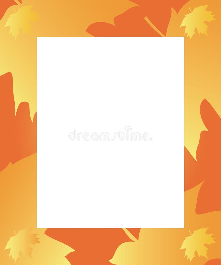 Frame autumn stock vector. Illustration of autumn, frame - 11971249