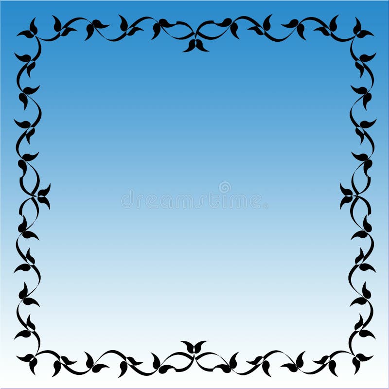 Frame azul ilustração stock. Ilustração de quadro, quadrado - 732894