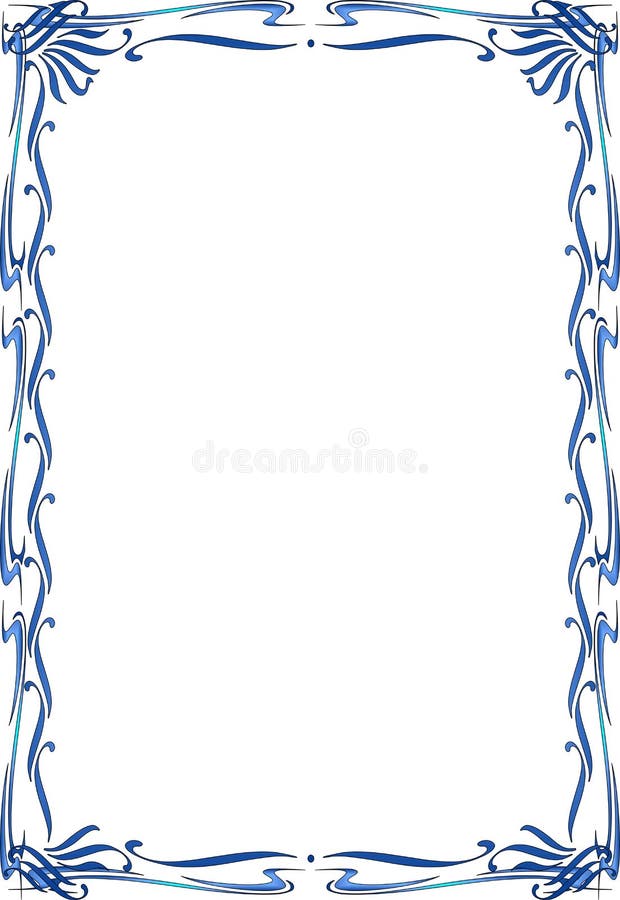 Frame azul ilustração stock. Ilustração de backdrop, azul - 92707863