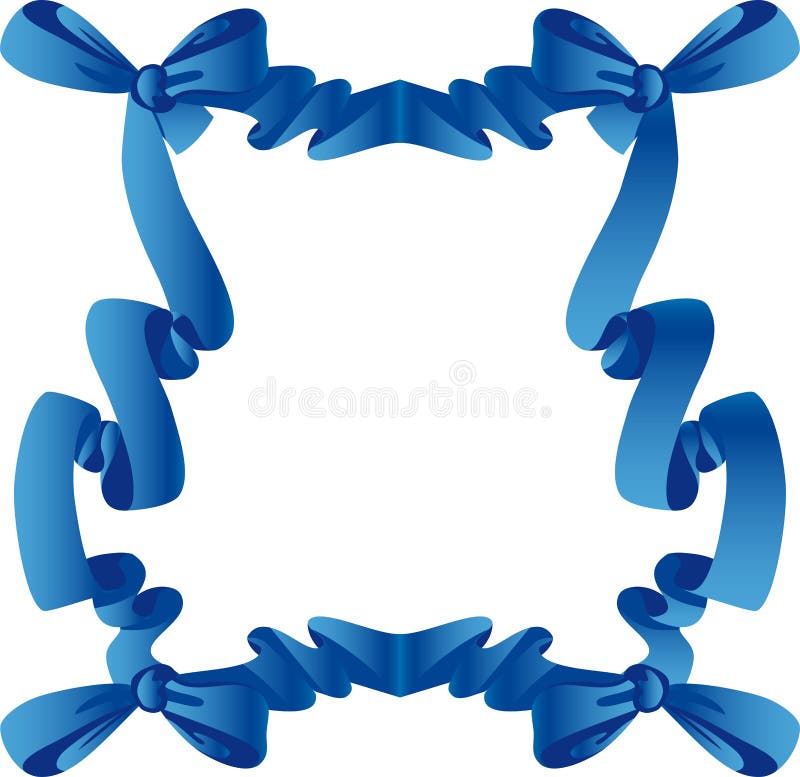 Frame azul com curva ilustração do vetor. Ilustração de projeto - 7502438