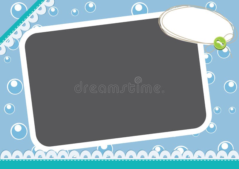 Frame azul da arte ilustração do vetor. Ilustração de vetor - 21473613