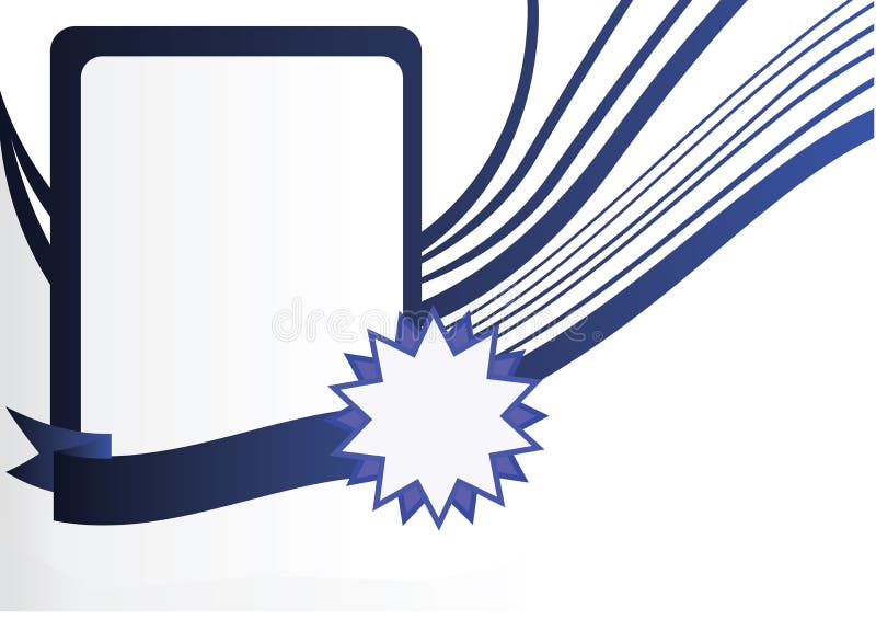 Frame with badge stock illustration. Illustration of badge - 6851851