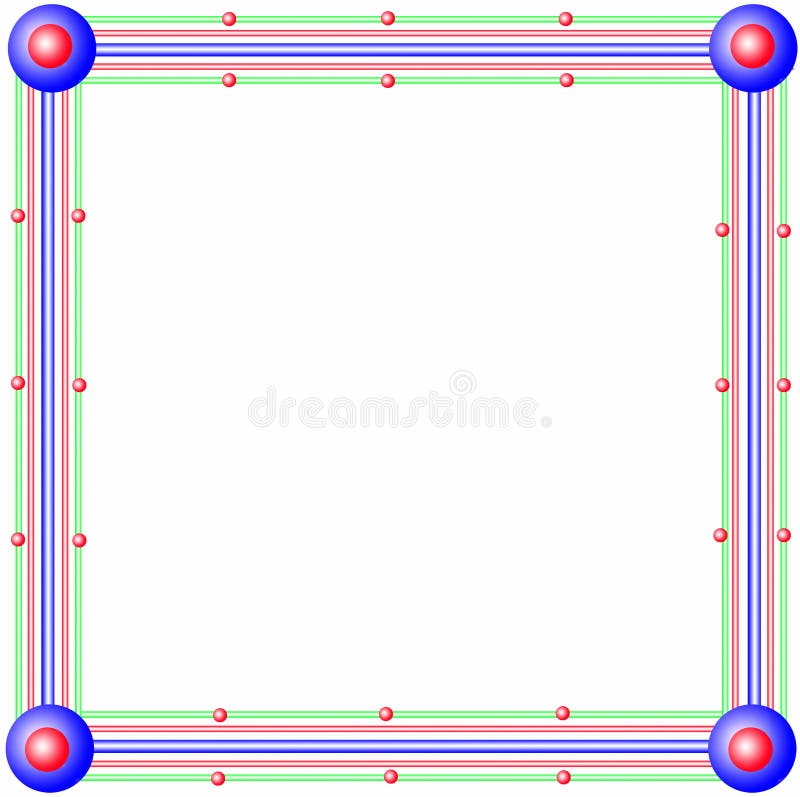 Frame with balls stock illustration. Illustration of photo - 3152197