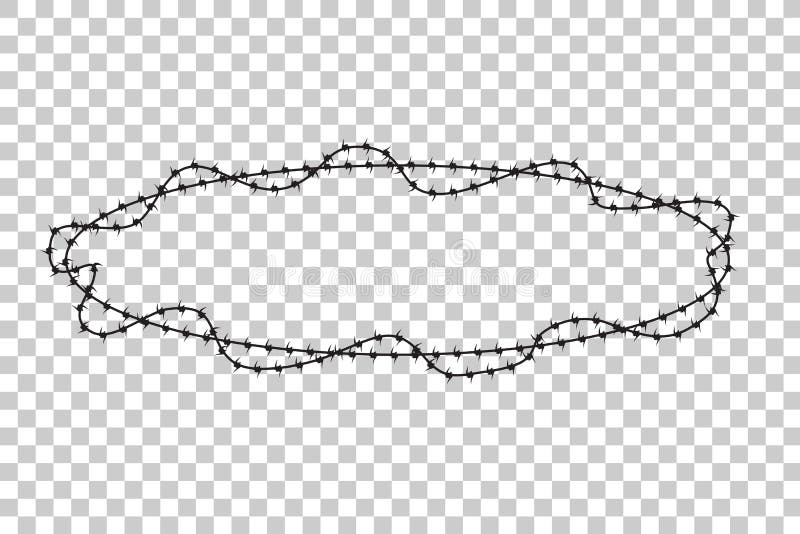 Barbed Wire Oval Stock Illustrations – 48 Barbed Wire Oval Stock ...