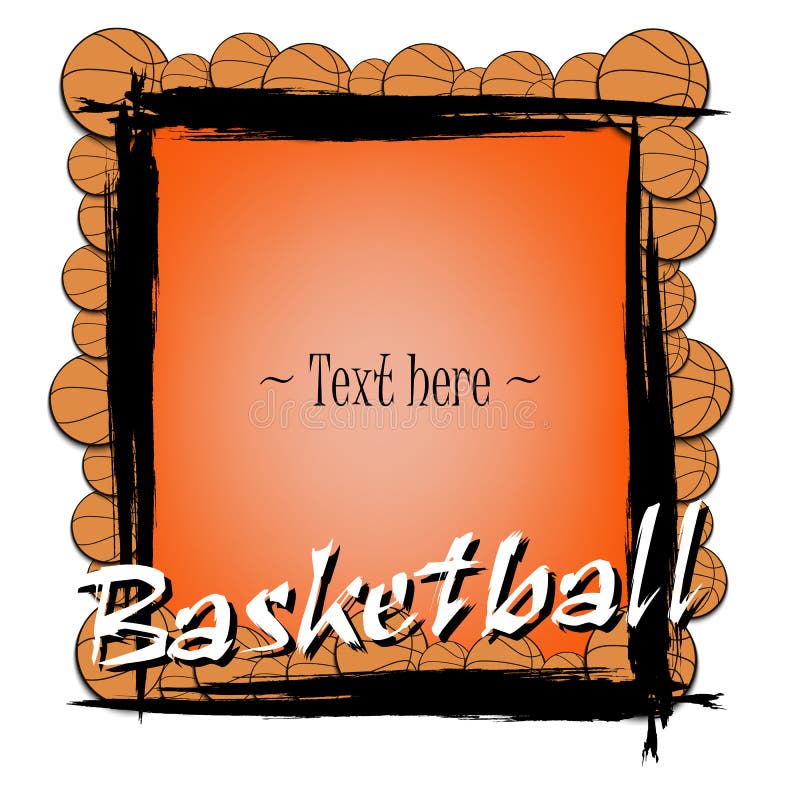 Basketball Frame Border Stock Illustrations – 348 Basketball Frame ...