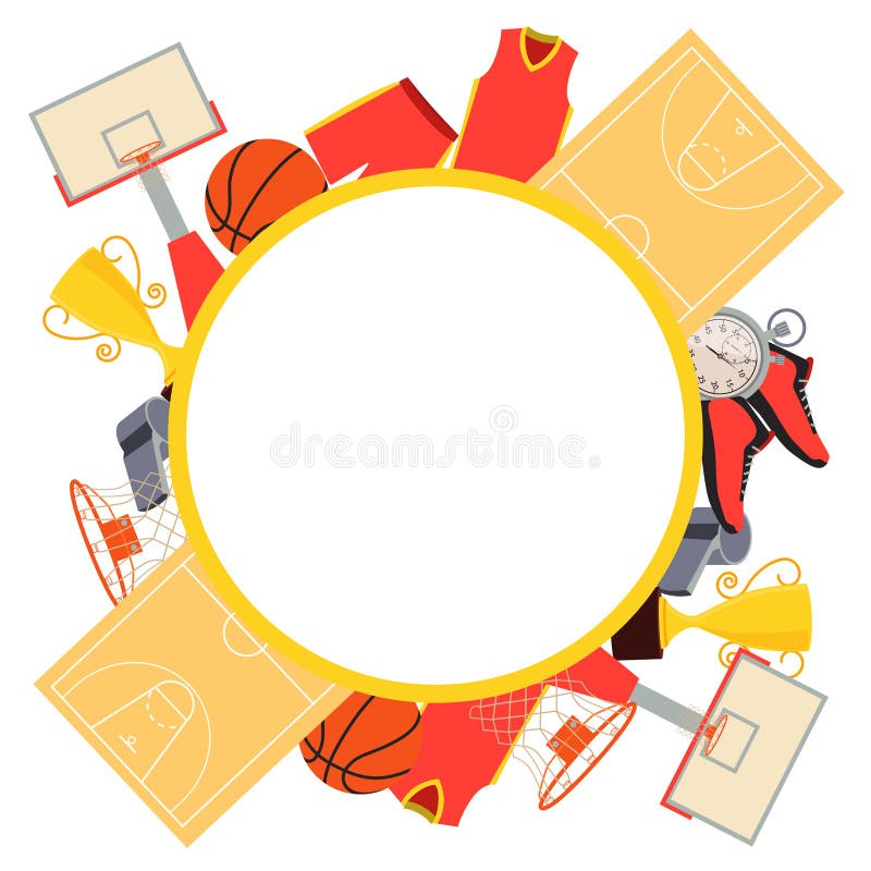 Basketball frame stock vector. Illustration of player - 18933438
