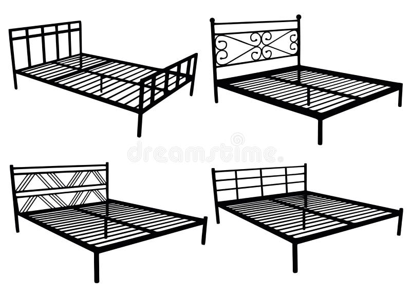 Frame beds in the set stock vector. Illustration of place - 203991398