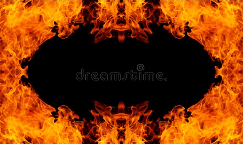 Fiery frame stock illustration. Illustration of burning - 12457805