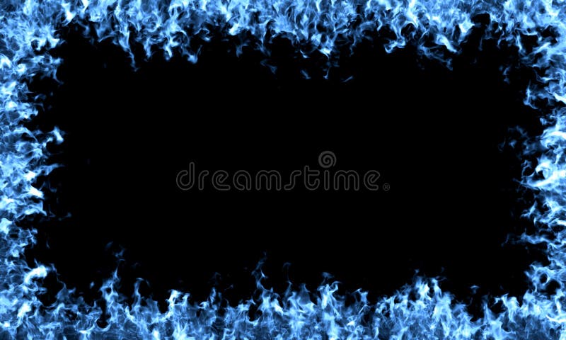 Frame of blue flames stock photo. Image of flame, frame - 30815968