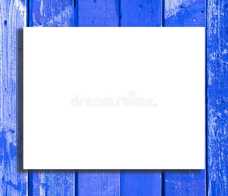 Frame of Blue Planks and a White Sheet Stock Photo - Image of pattern ...