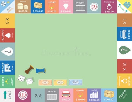 Frame of Board Game ,Funny Frame,Board Games,Vector Illustrations Stock ...