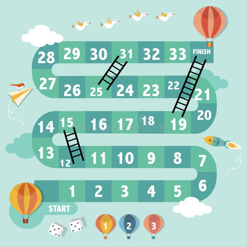 Frame of Board Game , Funny Frame,snake Games,Vector Illustrations ...