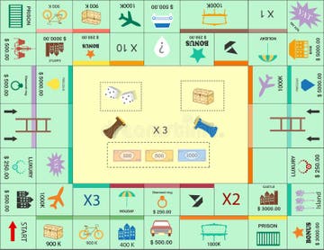 Frame of Board Game ,Funny Frame,Board Games,Vector Illustrations Stock ...