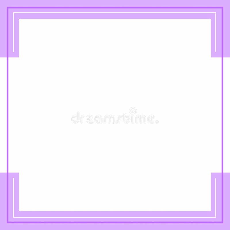 Frame, Boarder for Text, Picture, Advertisement. Empty Space. Violet ...