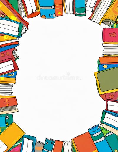 A frame of books stock illustration. Illustration of cover - 293976977