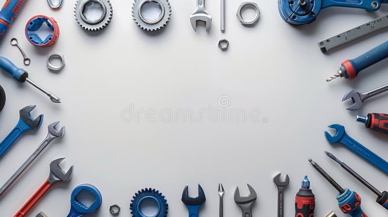 Frame Border Background of Labor Day Concept with Various Tools on ...