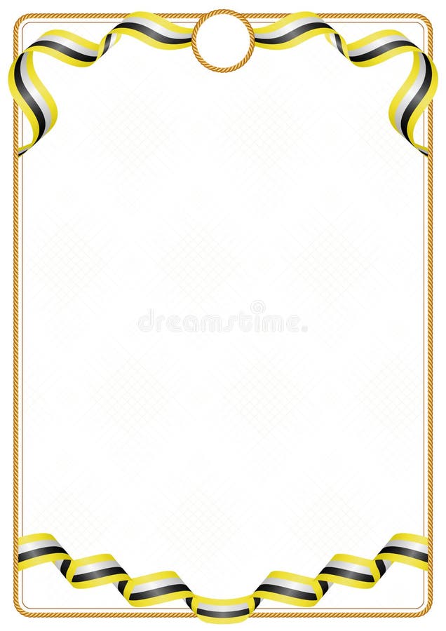 Frame and Border of Brunei Colors Flag Stock Vector - Illustration of ...
